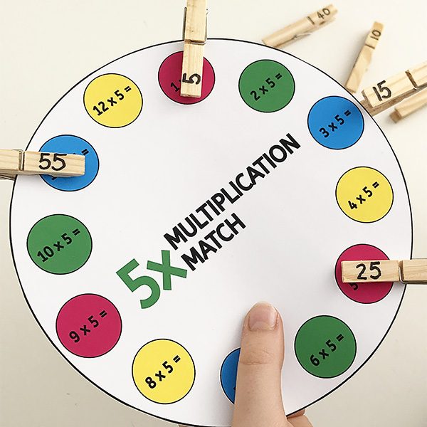 Printable Times Tables Matching Wheels Printable Times Tables Matching Wheels