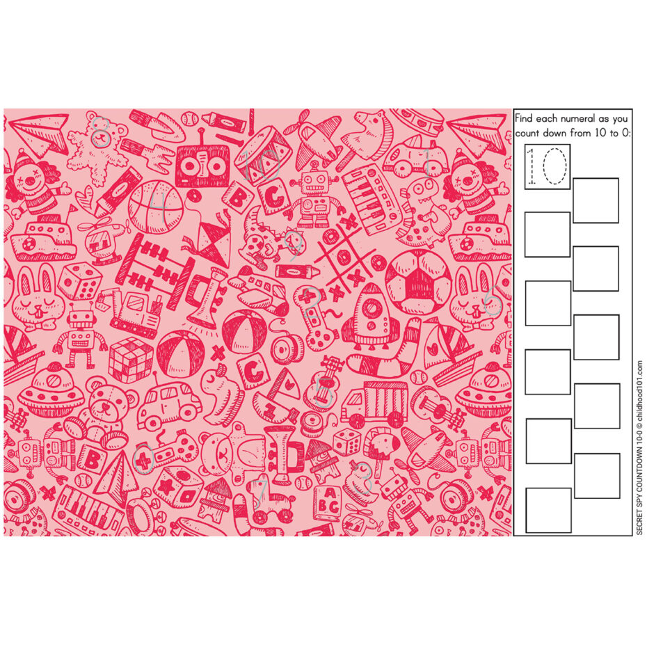 Secret Spy Counting Activities - Childhood101 Shop