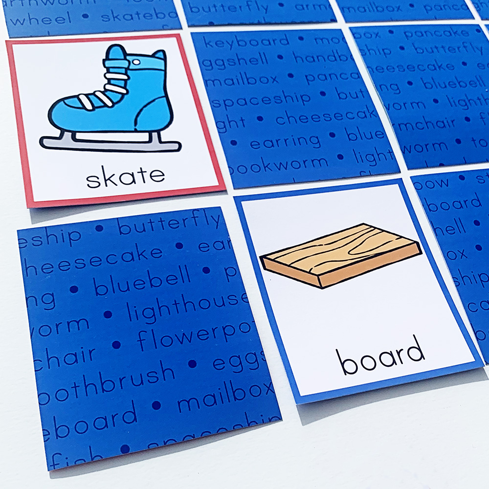 Compound Words Matching Cards Game