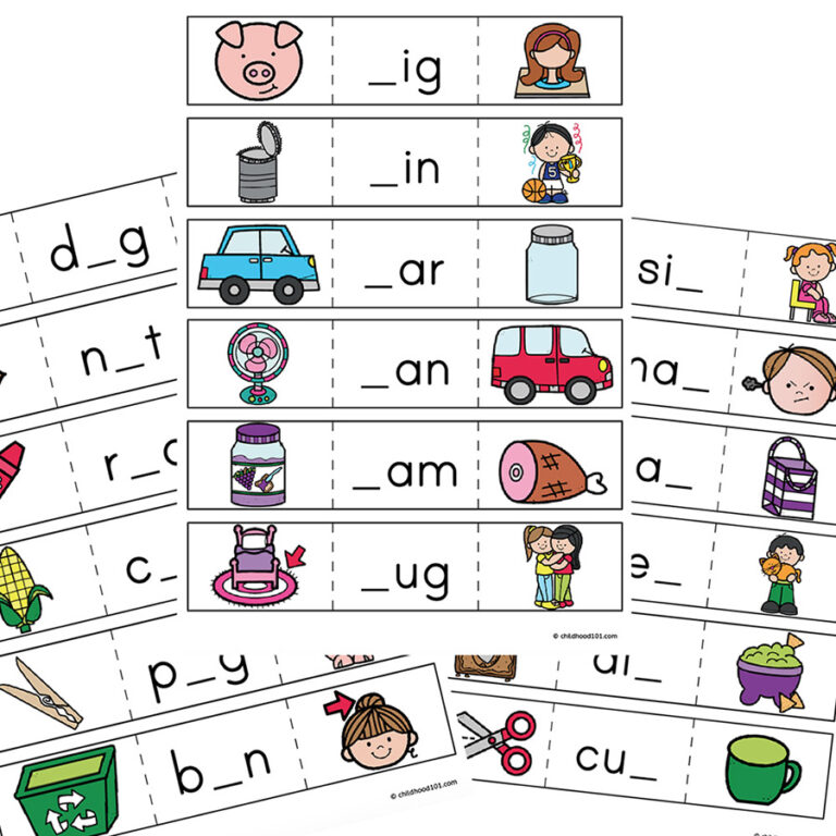 CVC Words Phoneme Manipulation Cards - Childhood101 Shop